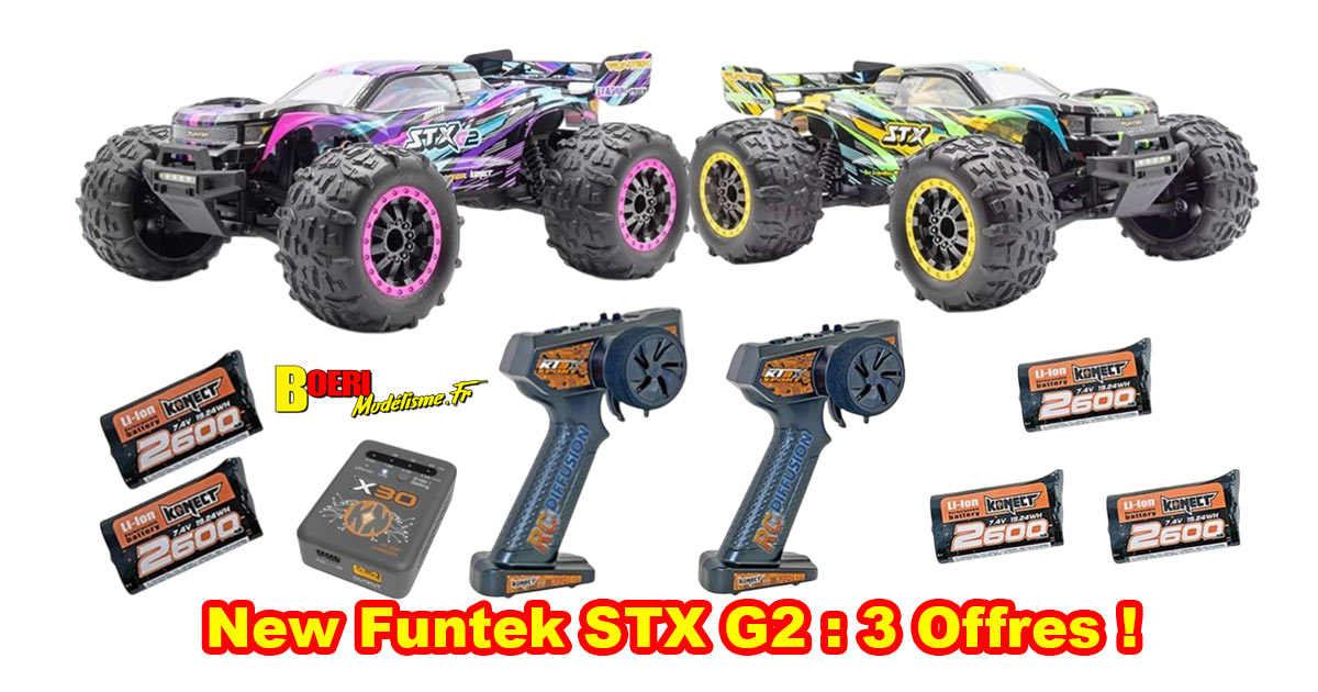 Funtek STX G2 Stadium Truck 4WD 1/12 XL : Test, Avis et ...